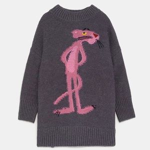 Zara | Sweaters | Zara Pink Panther Sweater Nwt | Poshmark